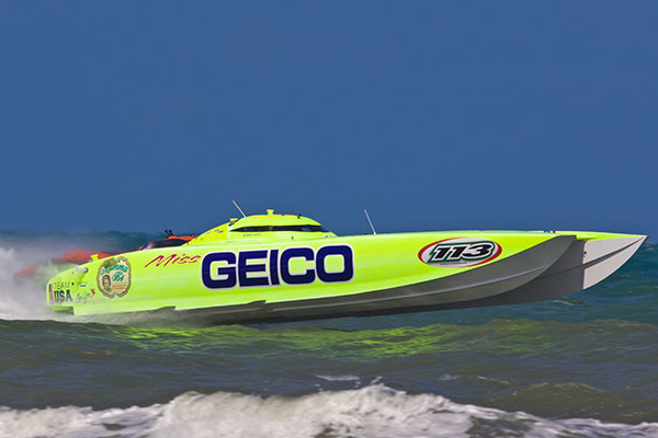Miss Geico 213mph World Champion Offshore Turbine Boat | Powerboat Nation
