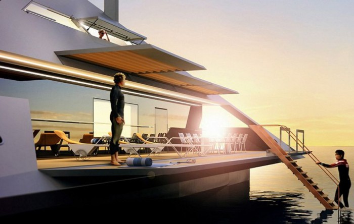 Take A Ride in the Newest Pyramid Shaped Luxury Yacht | Powerboat Nation
