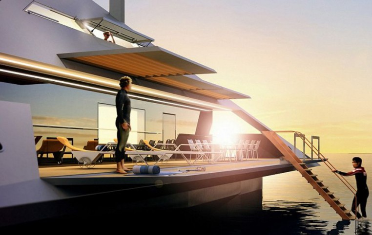 Take A Ride in the Newest Pyramid Shaped Luxury Yacht | Powerboat Nation