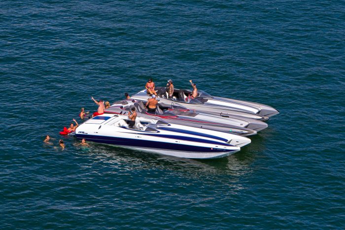 DCB Delivers M31 Widebody at Its Regatta; Magoo’s New M44 in Gelcoat ...